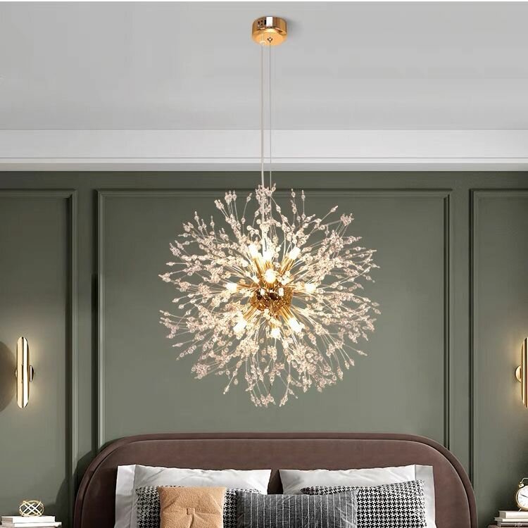 Люстра Clear Lighting, цоколь G9, IP20, подвесная, стекло, светодиодная