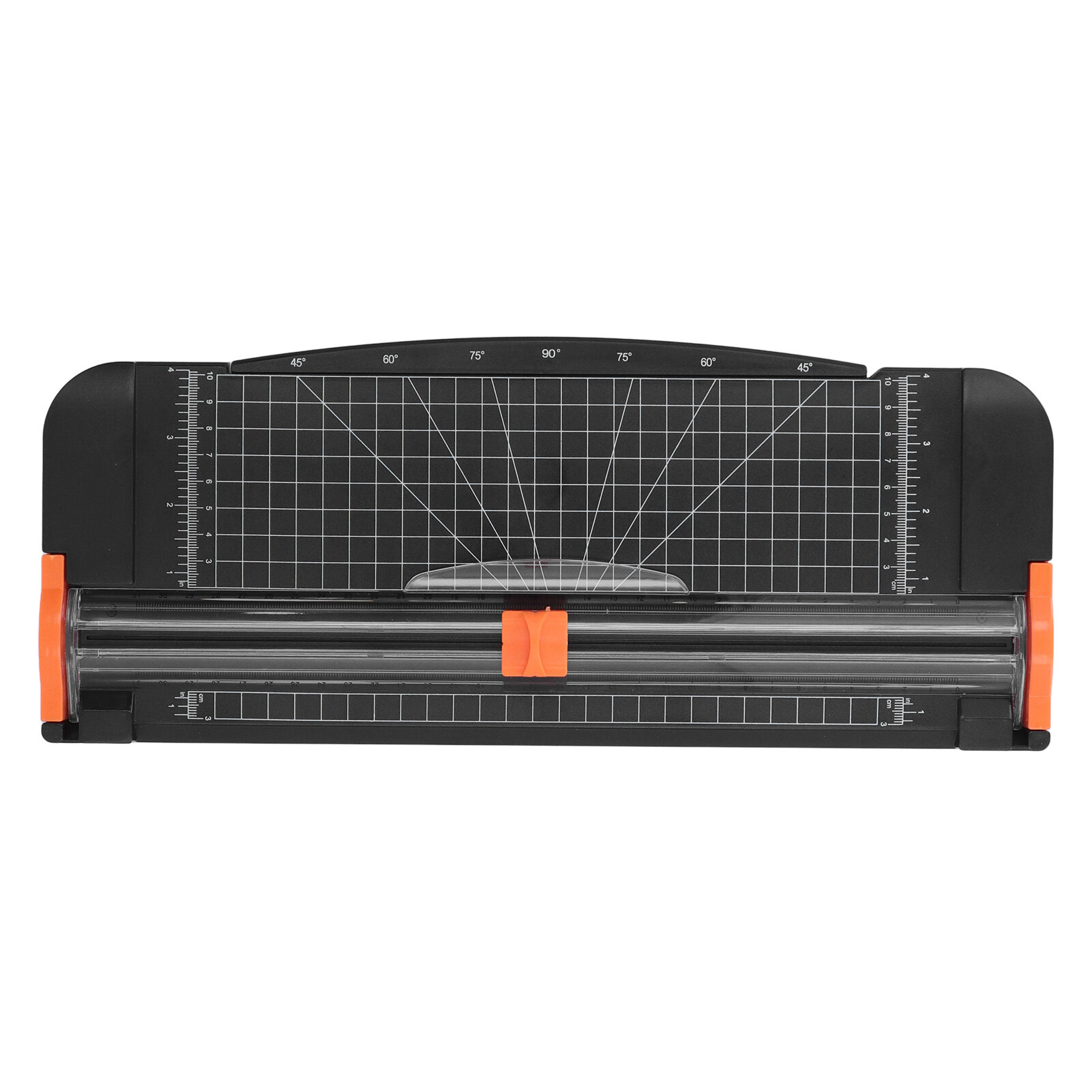 Резак для бумаги A4, нож из нержавеющей стали с противоскользящим покрытием, сменное лезвие для резки бумаги, прямой резак для фотографий, черный