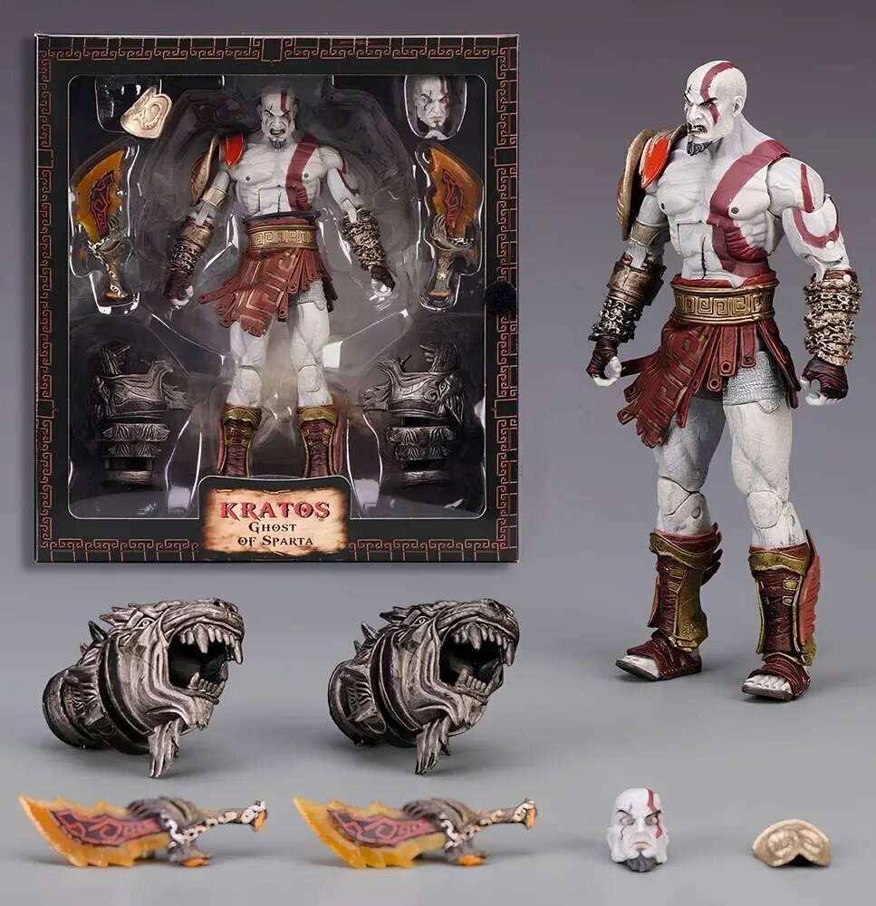 Фигурка Бог войны Кратос / God of War / Ghost of Sparta (18см)