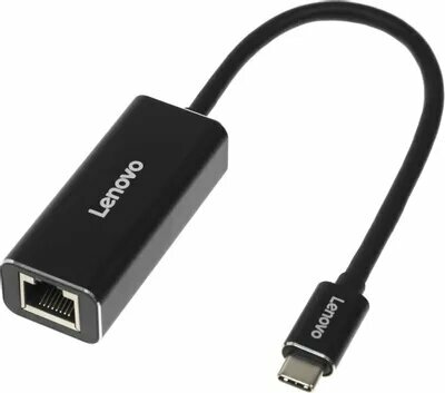 Адаптер для ноутбука Lenovo ThinkPad LX0804 черный USB-C to Ethernet Adapter