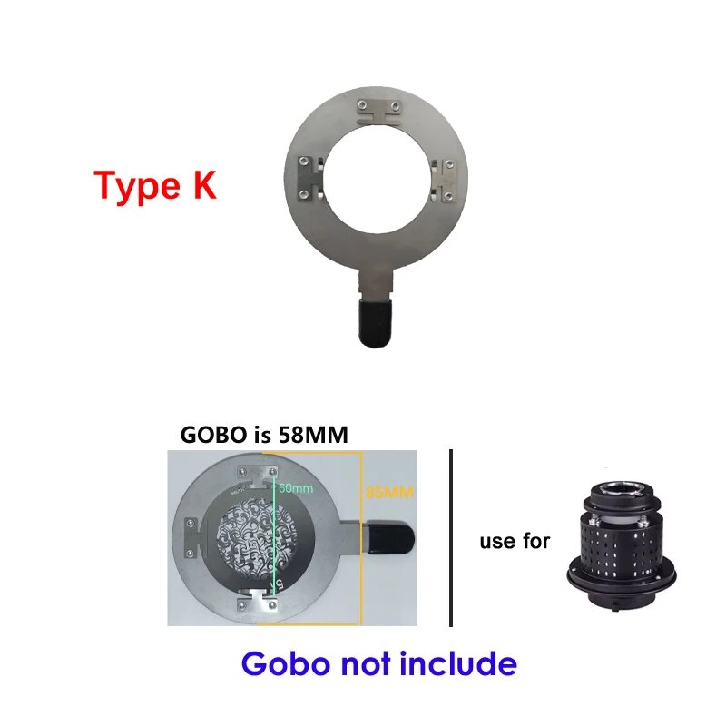 58 мм маска Gobo Penivoo CN Guangdong Type K