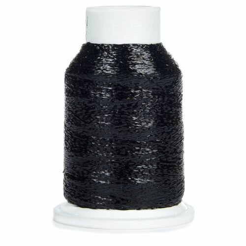 Пряжа Himalaya Glitter PX-419 (1 катушка 12г/1000м) чёрный