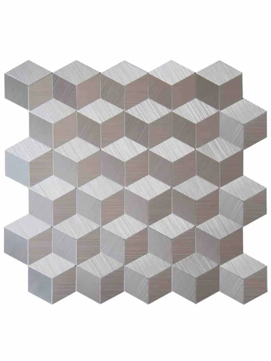 Металлическая настенная мозаика 3D для фартука 1 штука