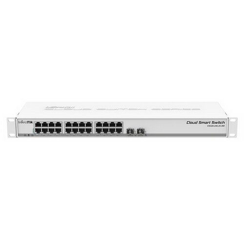 Коммутатор MikroTik CSS326-24G-2S+RM 24х Gigabit RJ45, 2х SFP+