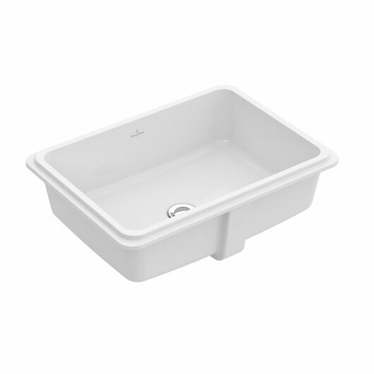 Раковина 55.5 см Villeroy & Boch Tube 41525001 встраиваемая снизу, альпийский белый
