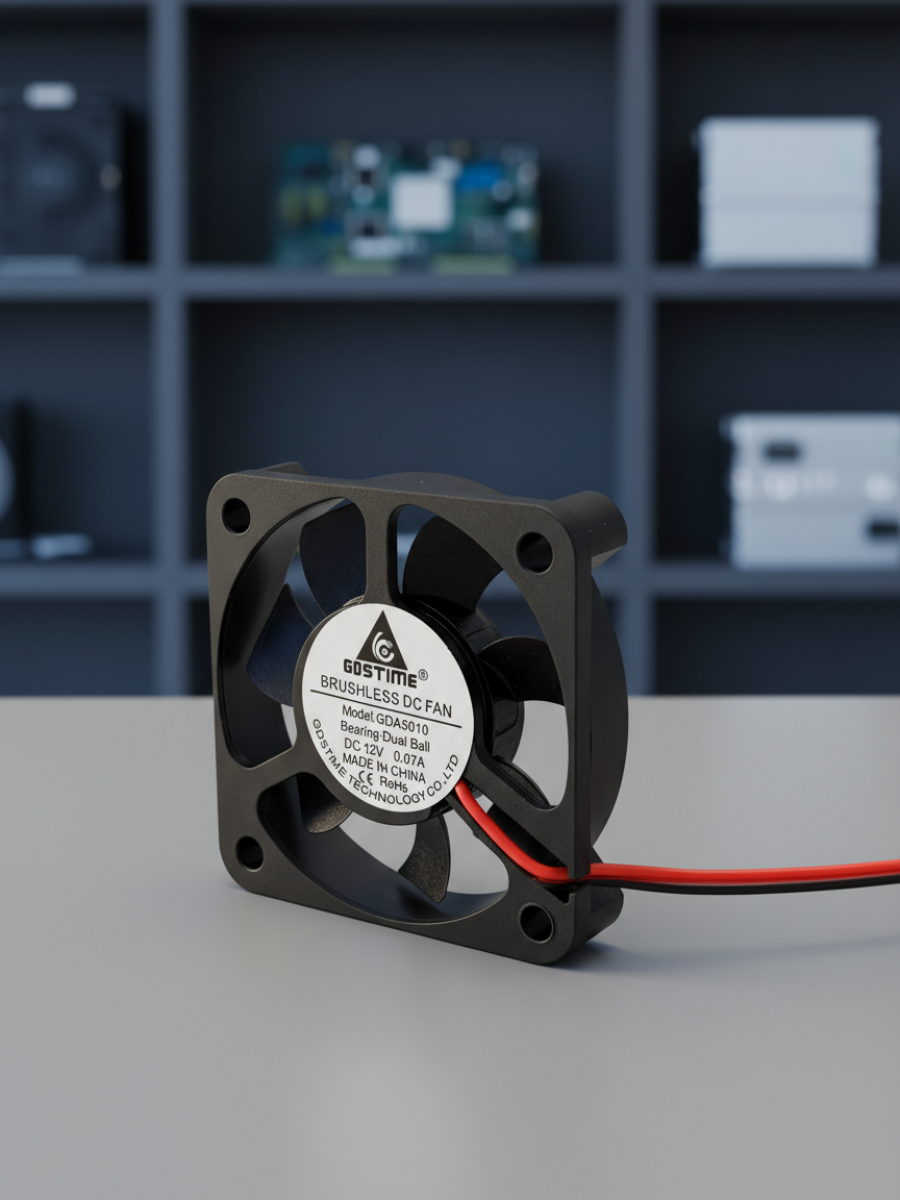 Вентилятор GDStime 50x50x10мм 12V 0.07A на подшипниках