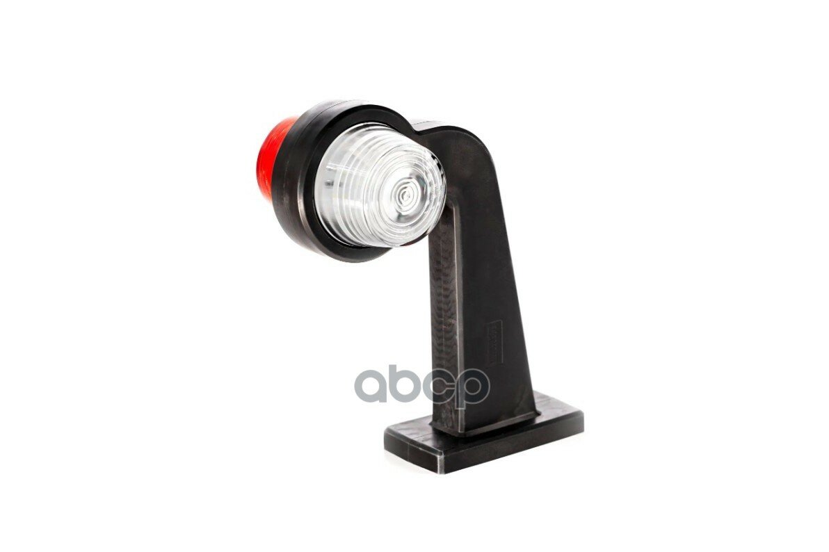 Фонарь выносной габаритный левый (РОГ) LED, 12-36В, бело-красный с длинным рогом, кабель 0,3м. Fristom арт. FT147FLBCLED