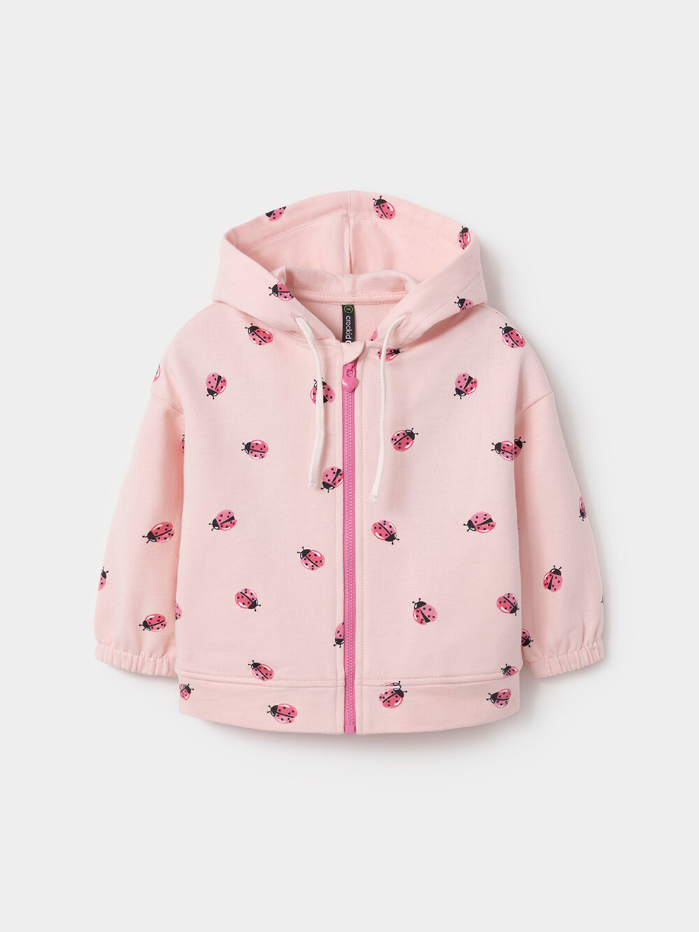 Толстовка хлопковая кофта на молнии для девочки