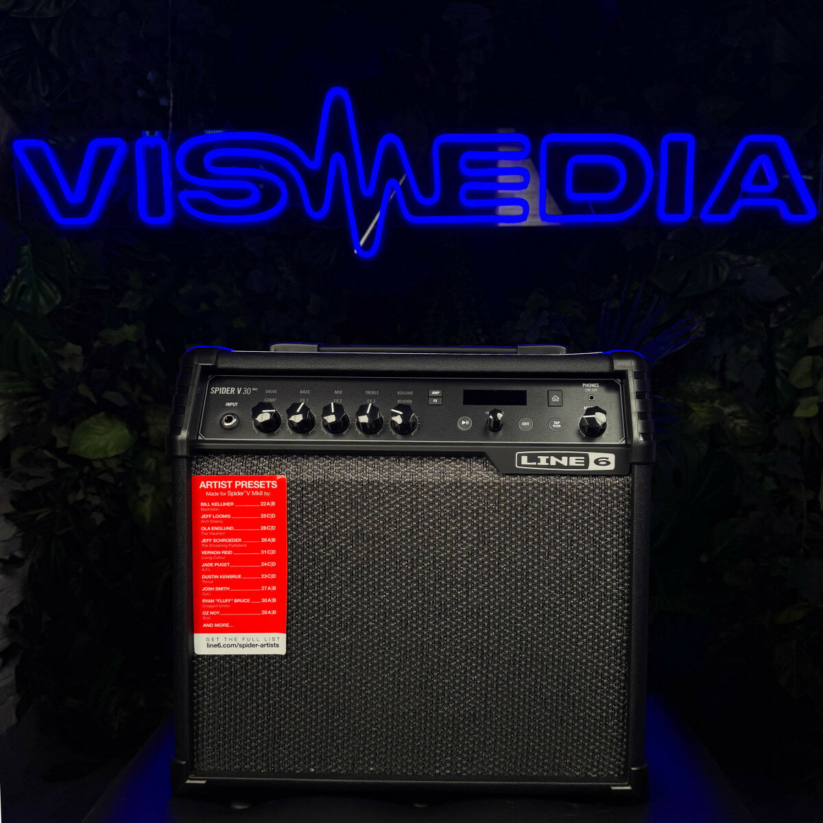 Гитарный комбо-усилитель Line 6 Spider V30 MkII, черный, дерево, от сети