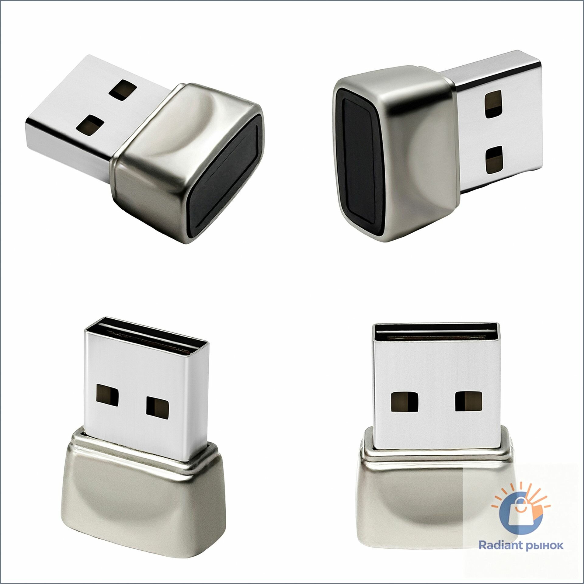 USB-сканер отпечатков для Windows Hello, металлический, plug-and-play