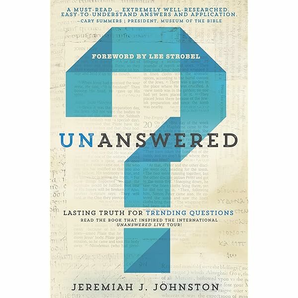 Unanswered: Lasting Truth for Trending Questions，Reprinted paperback book