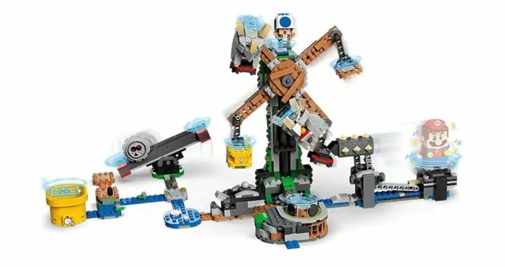 Конструктор Марио / Нокдаун Резноров, 889 деталей 60126 / 71390 Дополнительный набор