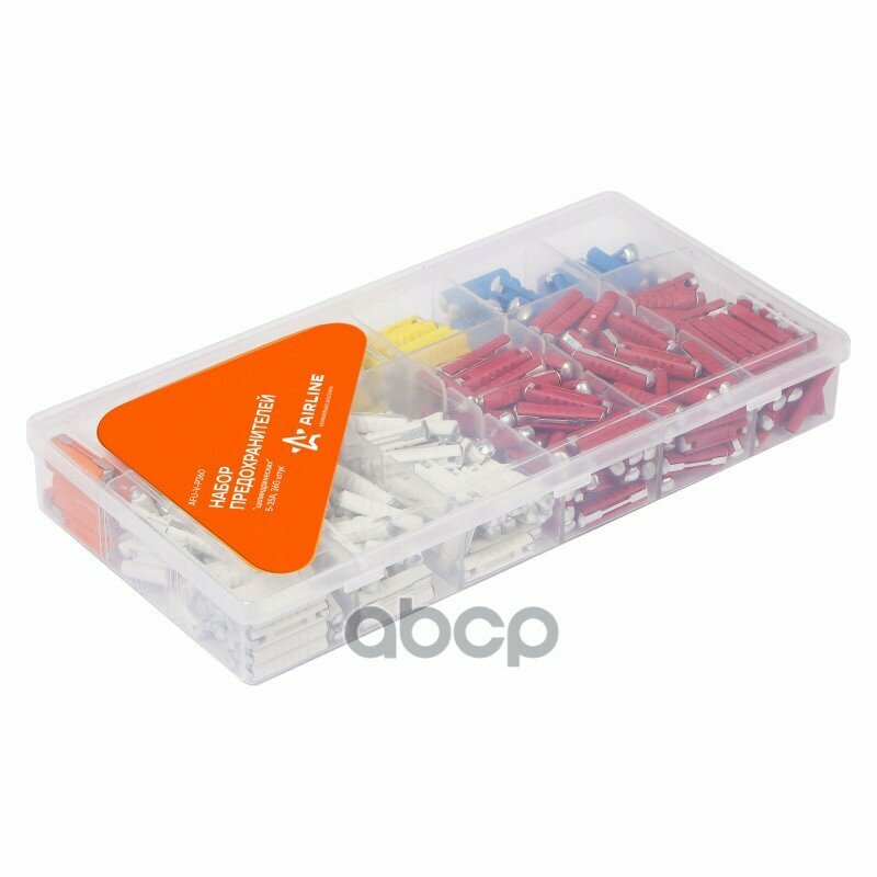 Предохранители цилиндрические в пласт. коробке (360 шт. 5-25А) (AFU-V-P360) AIRLINE арт. AFUVP360