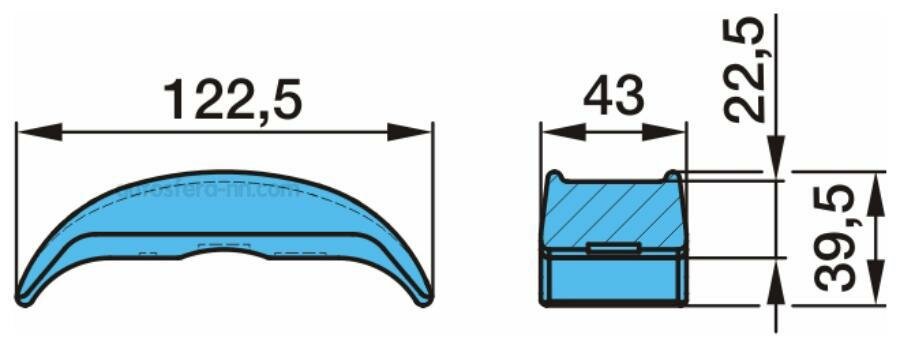 BPW 0334523090 сегмент !(м) под стремянку new type disc brake \BPW