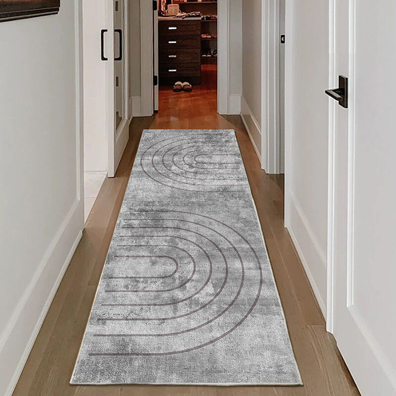 Классический длинный полосатый ковер для отеля, простой ковер для прихожей, настраиваемый нескользящий ковер для домашнего коридора