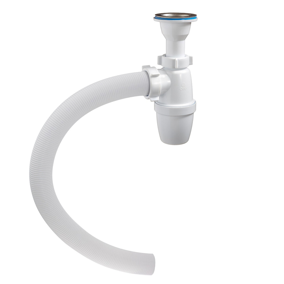 Сифон бутылочный Orio Е-32011, 1 1/2" x 40 мм, с гофротрубой 40 мм
