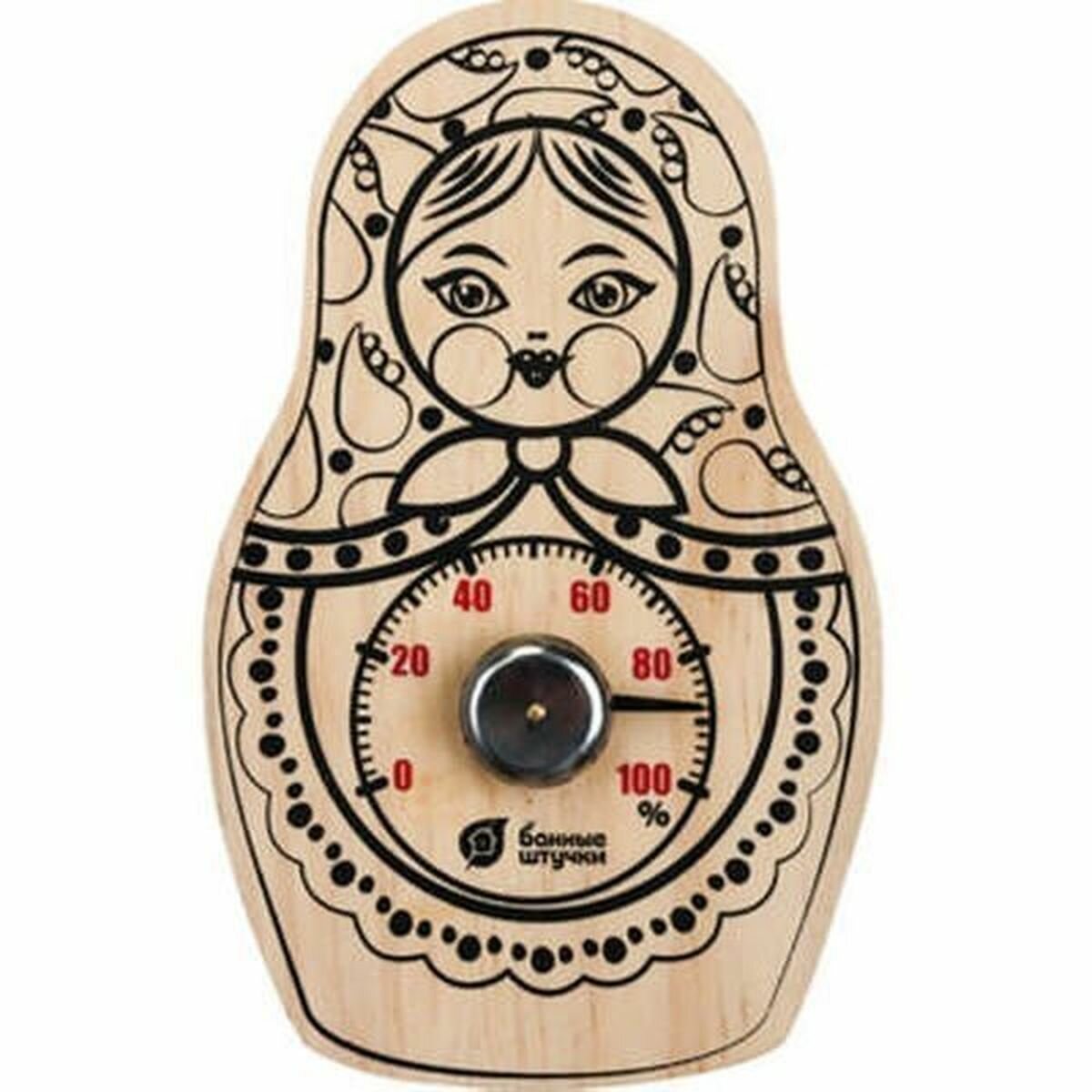 Гигрометр "Матрёшка" 10,5х16,5х2,5см для бани и сауны "Банные штучки" 18047