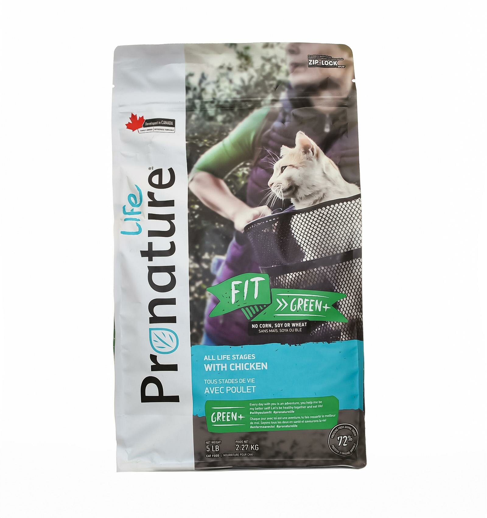 Сухой корм для котят и кошек всех возрастов с курицей и брокколи, FIT All life stages Chicken