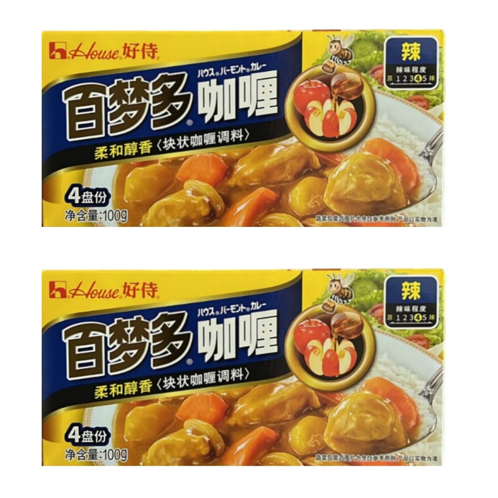 Соус карри House пряный 4 порции 100 г, 2 шт