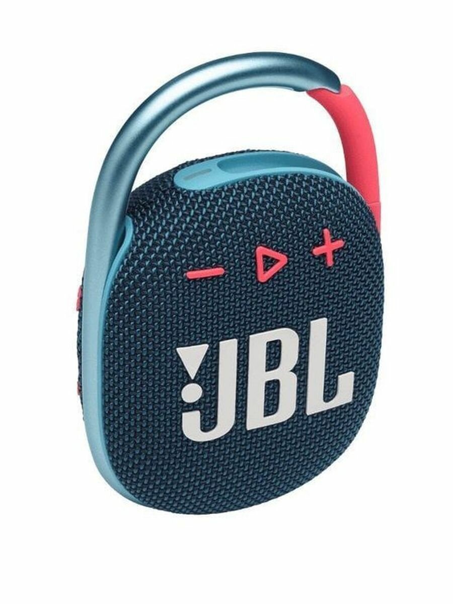 Портативная акустика JBL Clip 4, 5 Вт, Сине-розовый (Blue Pink)