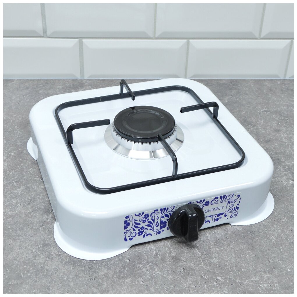 Настольная газовая одноконфорочная плита Energy EN-209A, белый