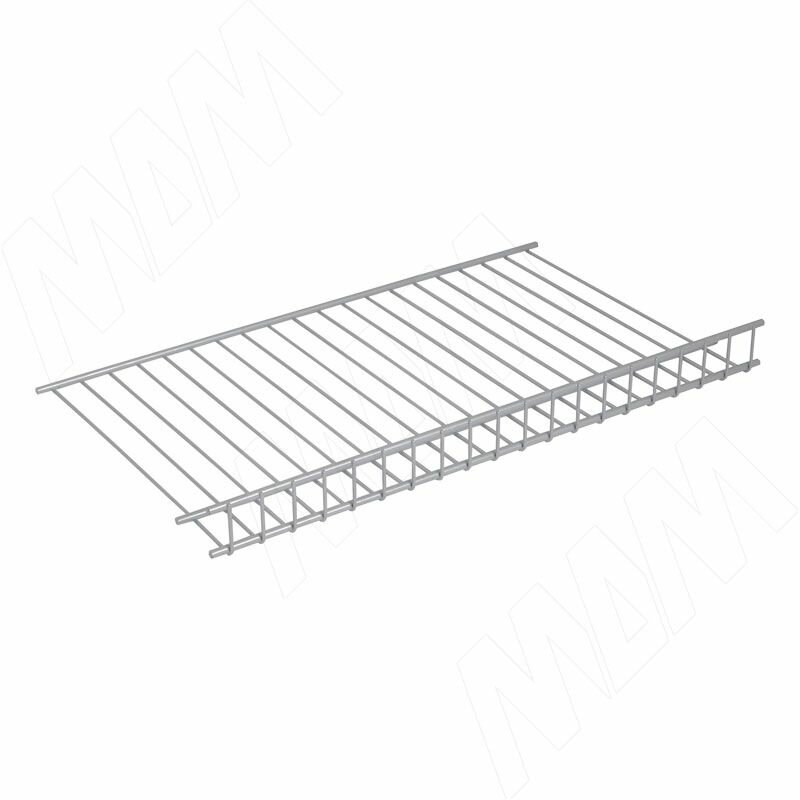 Полка сетчатая для обуви, комплектующие для гардеробной системы, размер 400х720 мм, цвет серый