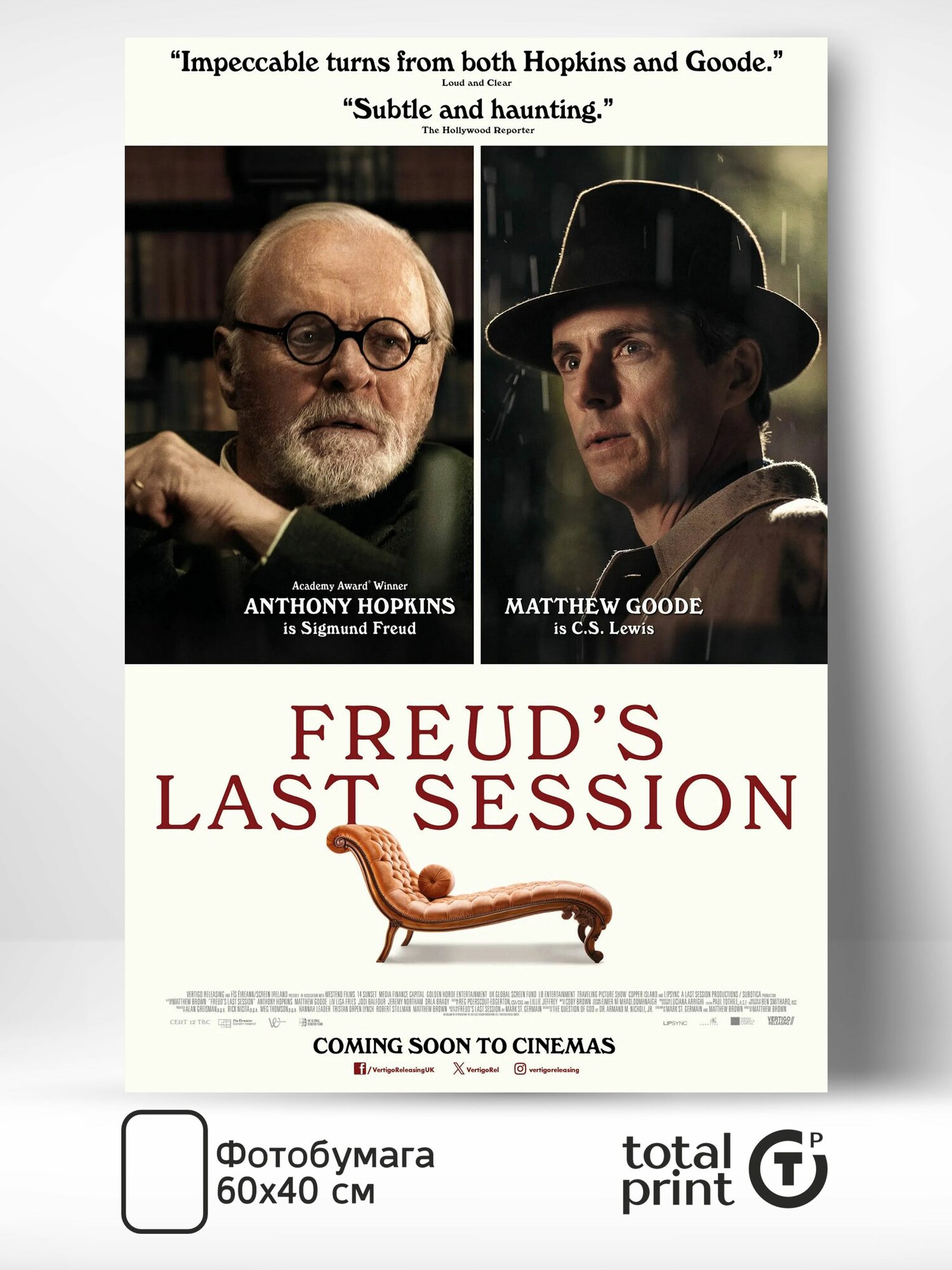 TotalPrint Постер для интерьера по фильму, 60х40см, По Фрейду