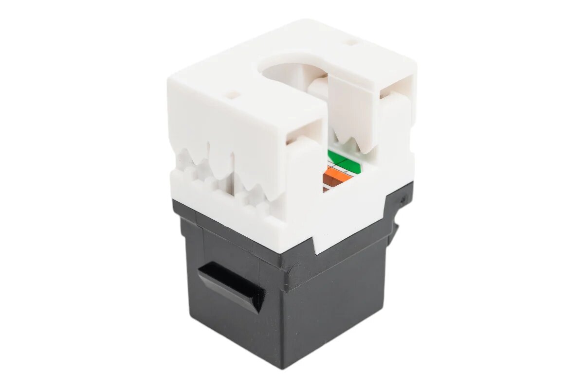 DKC RNK6U180BK Keystone RJ45 Cat6 UTP 180° черный модуль форм-фактор A10 сетевых панелей