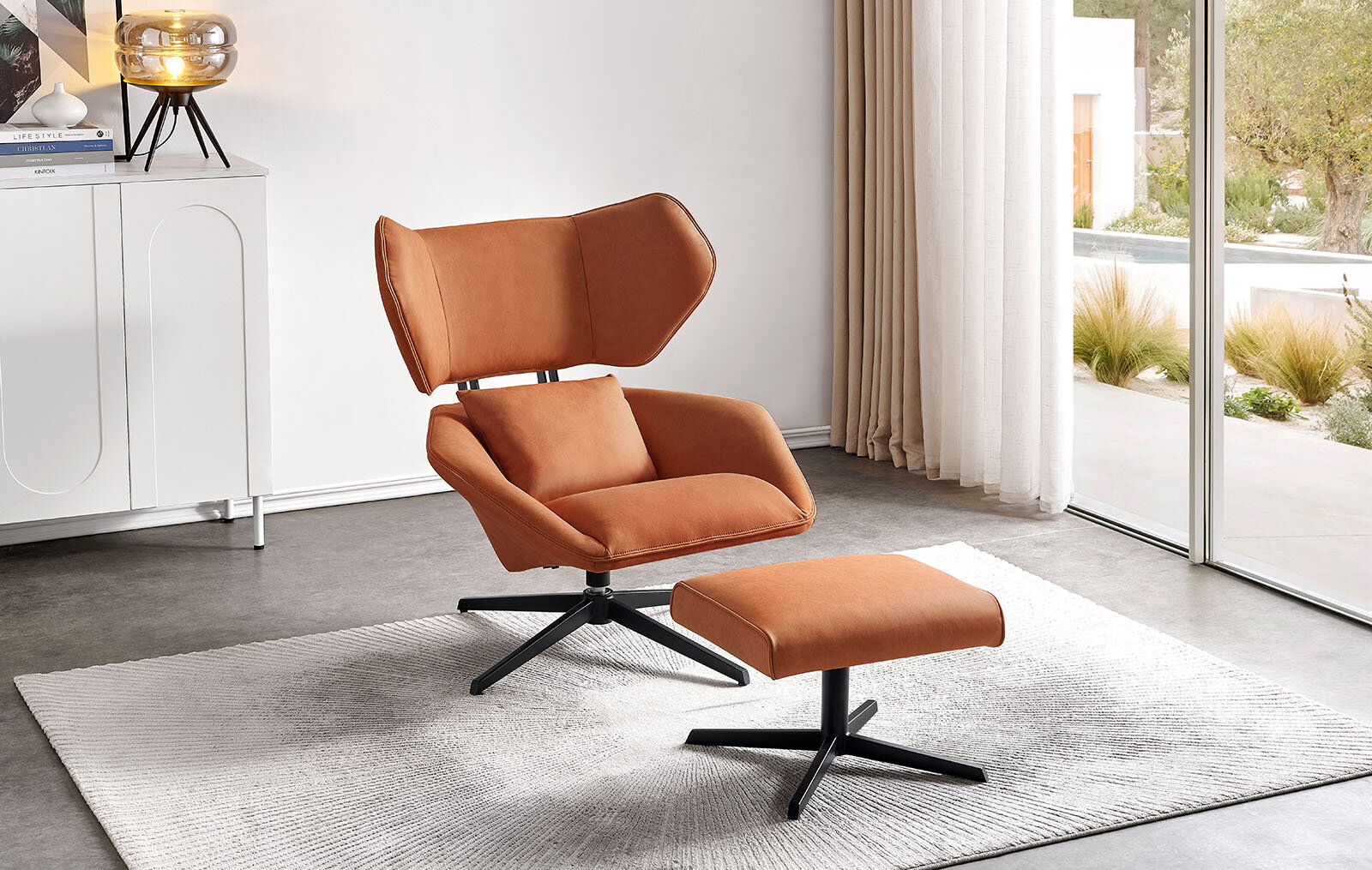 Кресло Boston, терракотовый