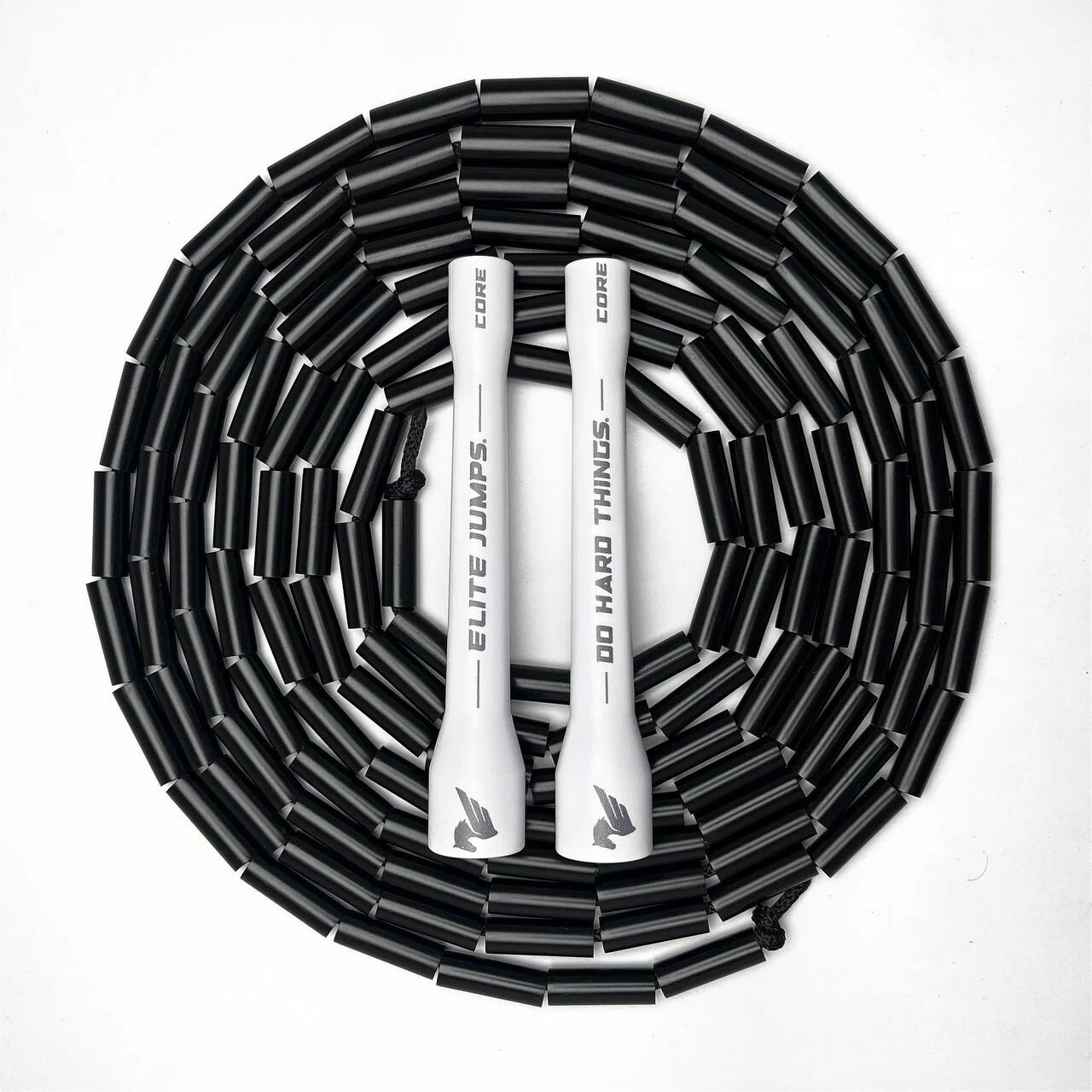 Elite Jumps cкакалка бисерная для трюков Do Hard Things Beaded Jump Rope белая