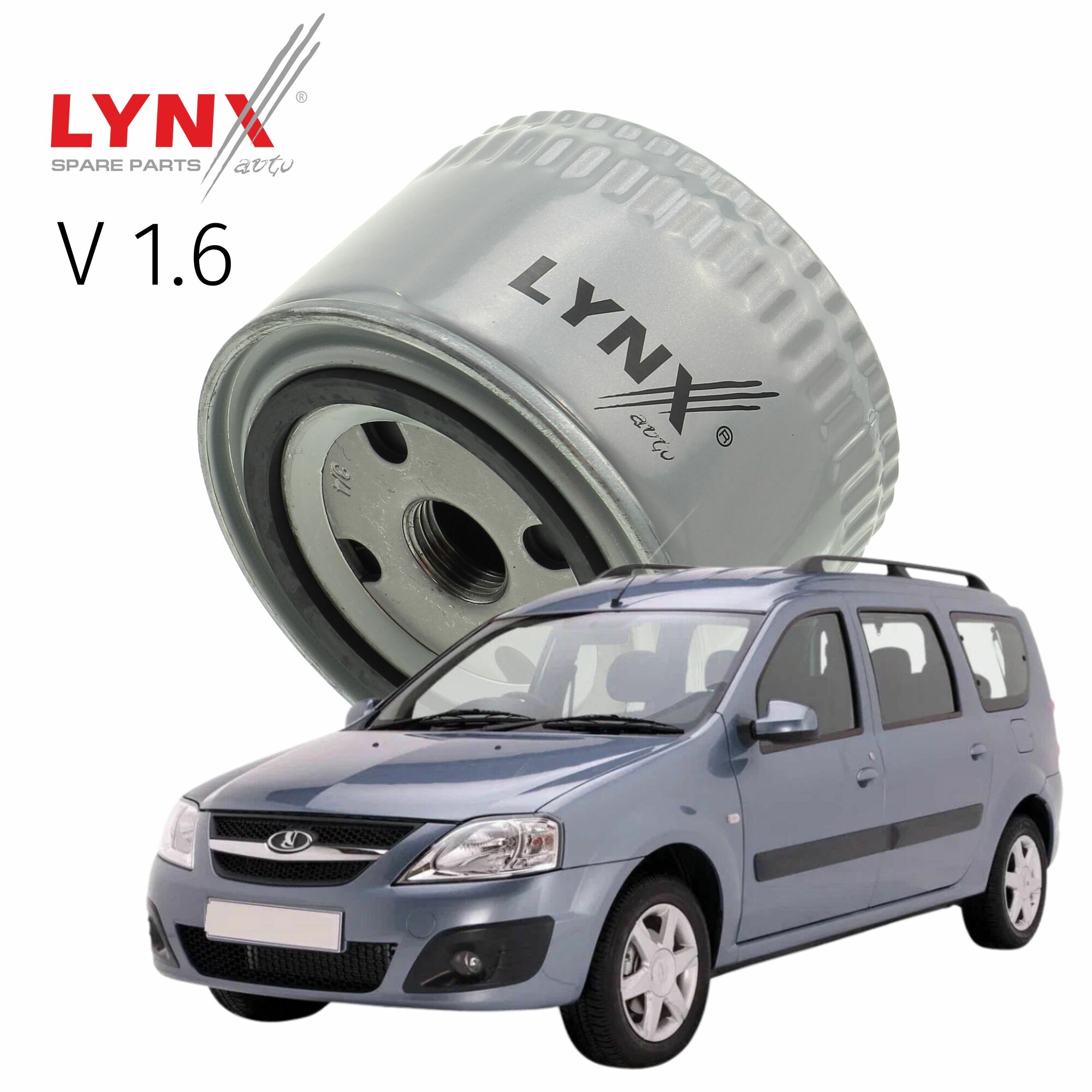 Фильтр масляный LADA Largus (1) / Лада Ларгус 2012-2014 2015 2016 2017 2018 2019 2020 2021 2022 V1.6 ВАЗ-21129 / 1шт LYNXauto
