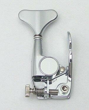 Одиночный басовый колок HIPSHOT GB7 Bass Xtender 20600C, прямой, хром