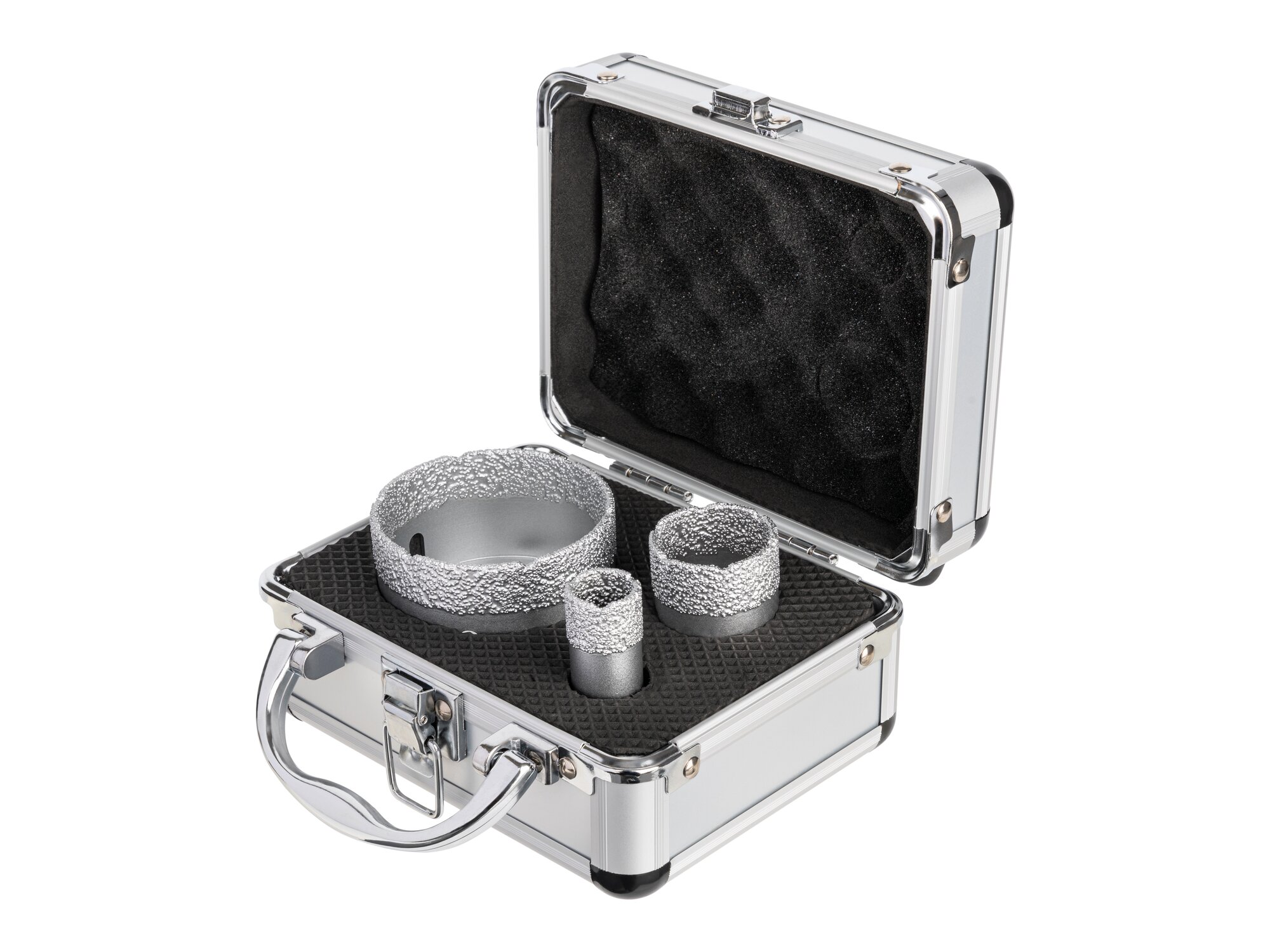 Набор алмазных коронок по граниту, керамограниту, плитке, мрамору, бетону Dia Tech диаметр 20 мм. 35 мм. 68 мм.