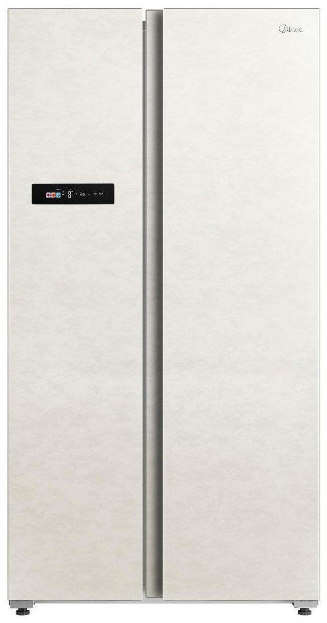 Холодильник Side-by-Side Midea MDRS791MIE33 бежевый, 177.5x91x69.8 см, 587 л, No Frost, дисплей