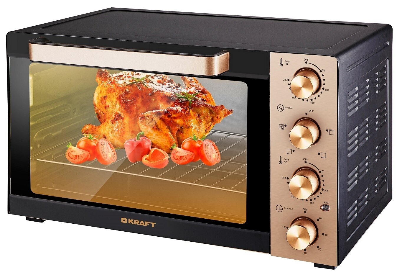 KRAFT KF-MO 3505 KGL Мини-печь золотой