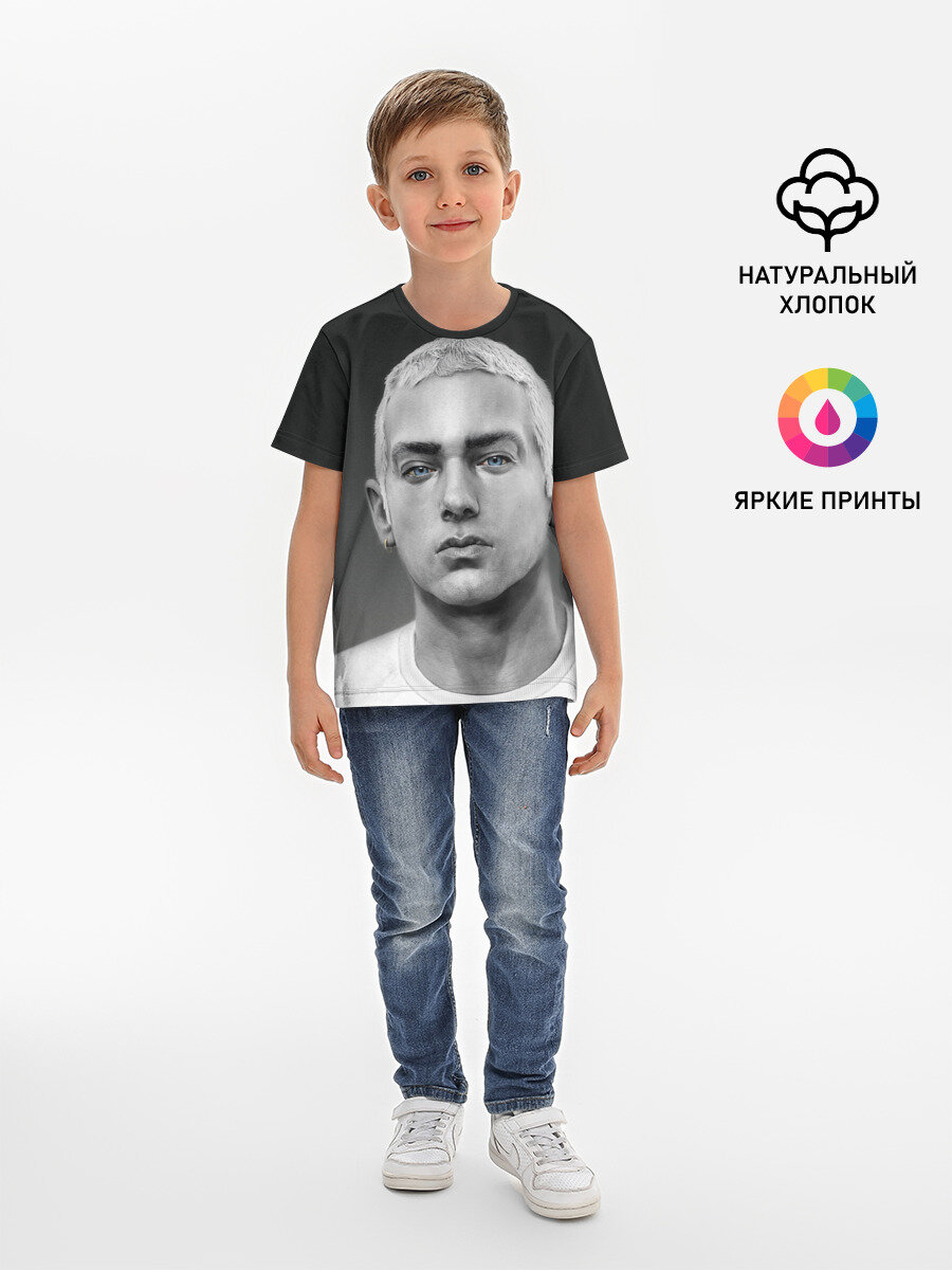 Футболка хлопковая детская EMINEM | ЭМИНЕМ (Z)