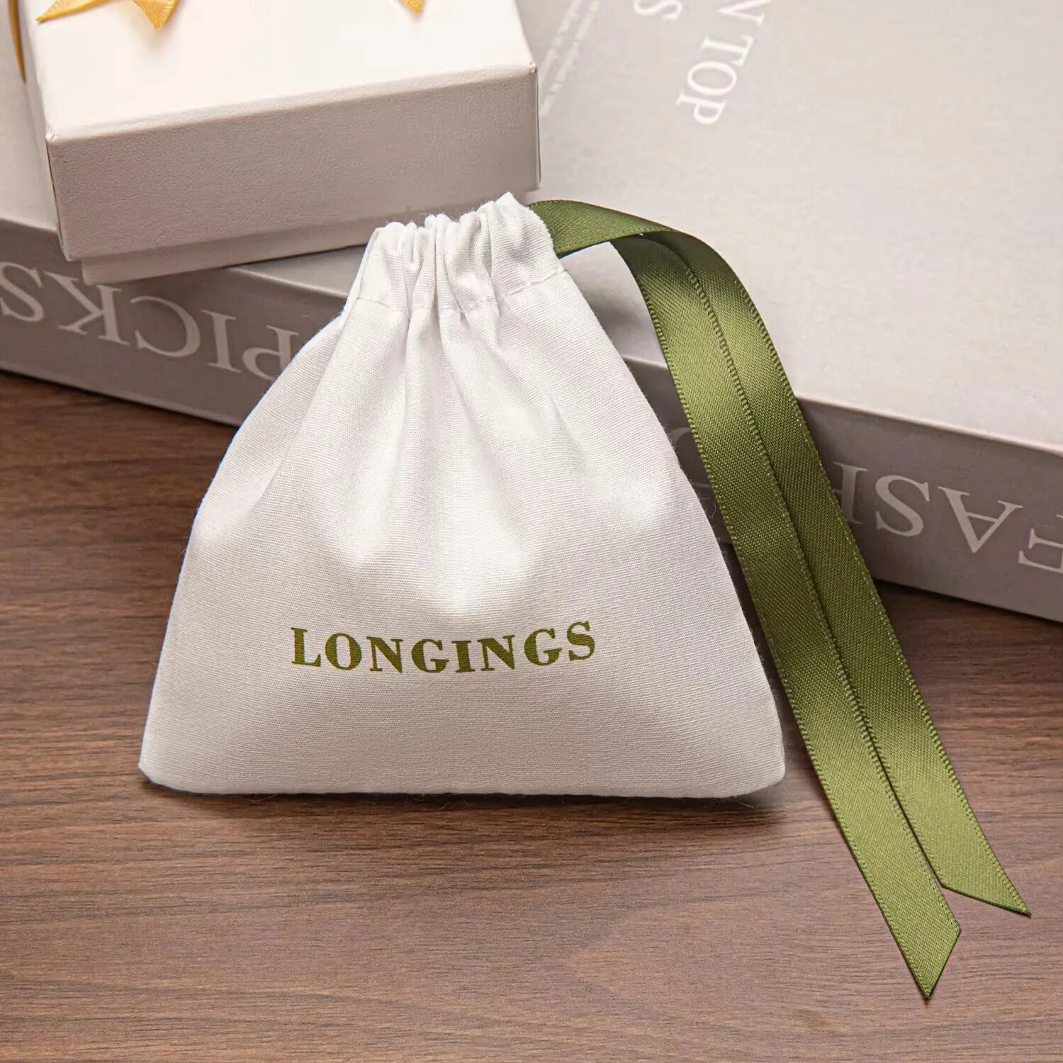 Мешочек для украшений с логотипом 50pcs with logo, 3.5x4.7inch(9x12cm)