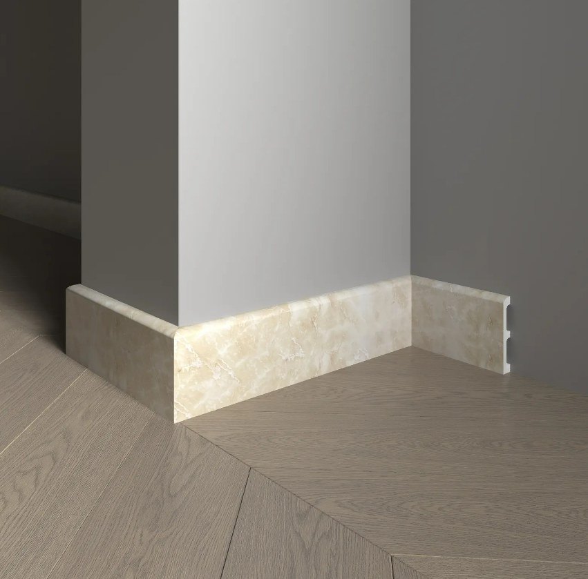 Плинтус Dekor-Dizayn 706-10 Цветной Плинтус Д2400хВ80хТ13 / Декор Дизайн.