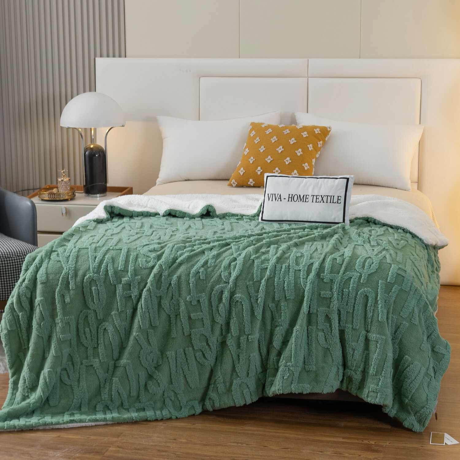 Плед Fluffy бамбуковая микрофибра ситрейд FL006, 200х230 см