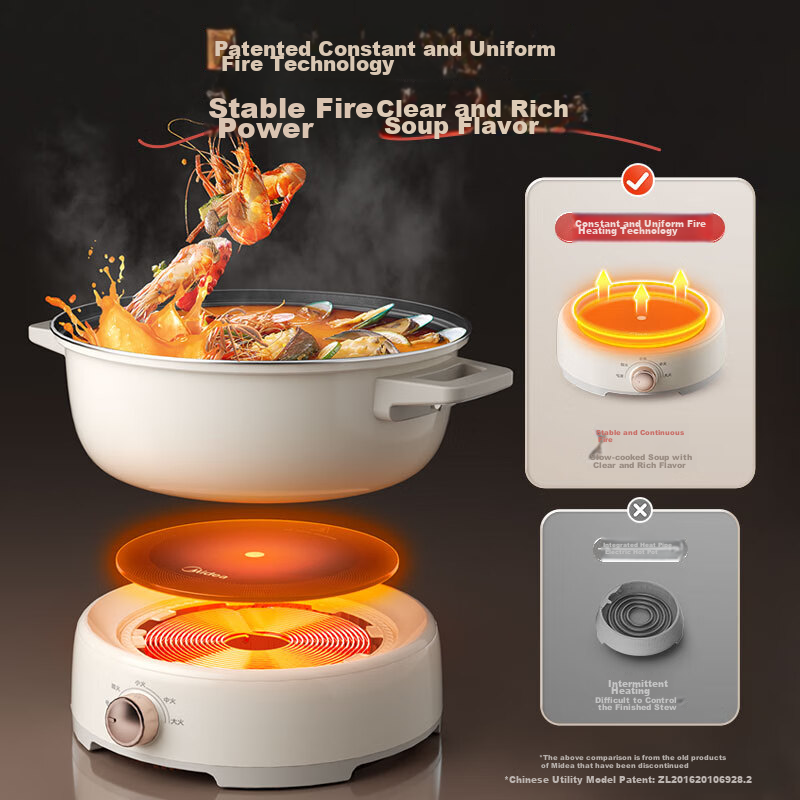Мультиварка Midea MC-HGE22B 4.5L, белый — фото 1