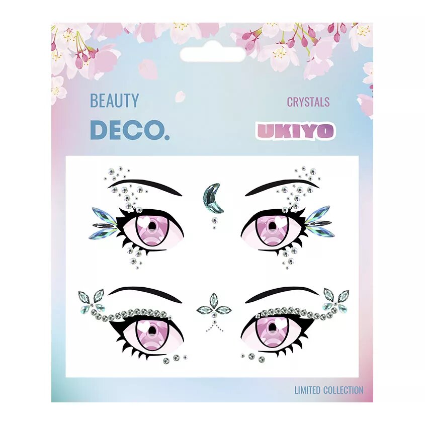 Кристаллы для лица и тела DECO. UKIYO by Miami Tattoos (Summer Night)
