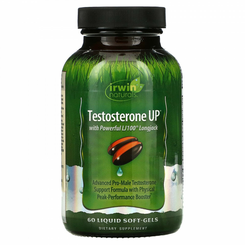 Irwin Naturals, Testosterone UP®, 60 желатиновых капсул