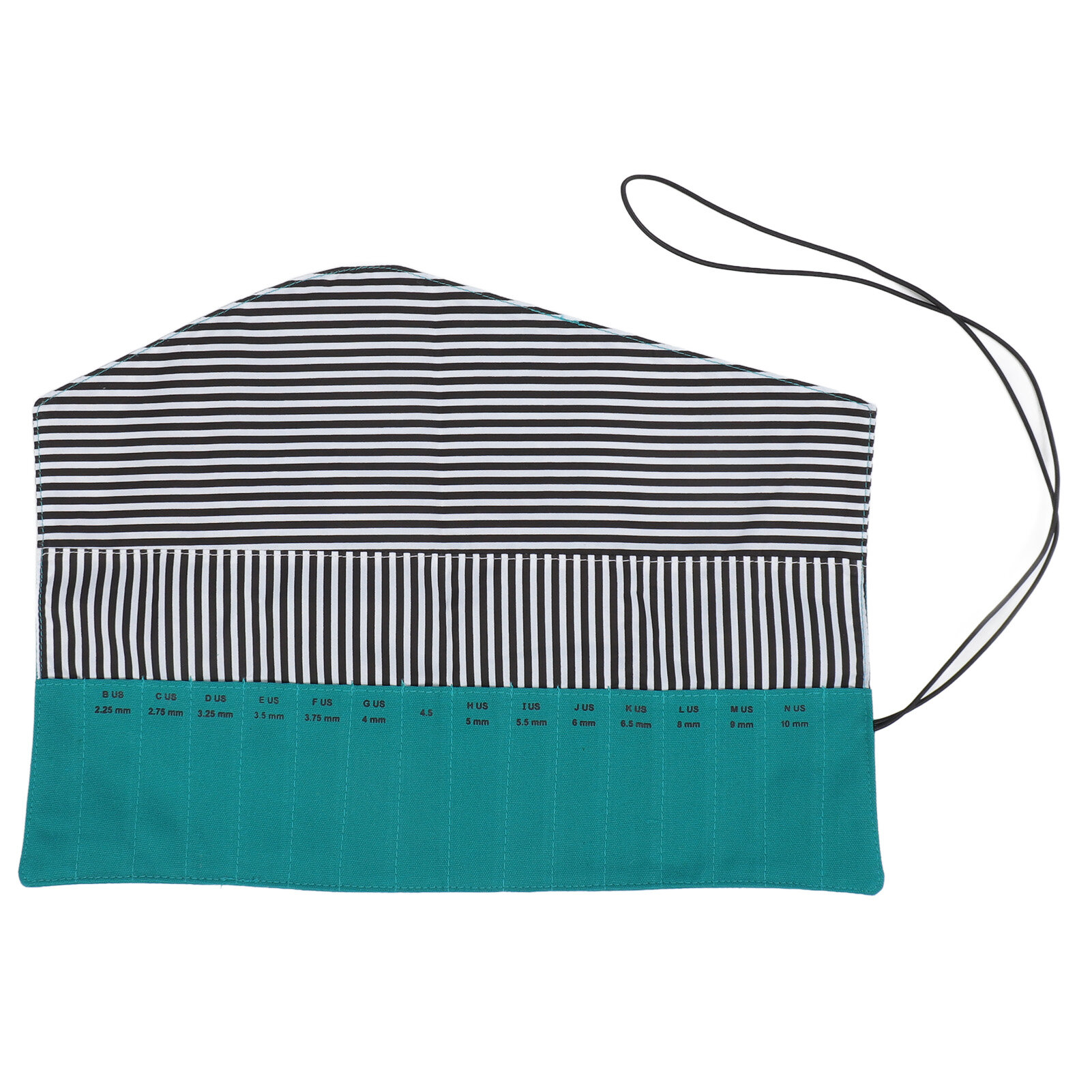 Портативный органайзер для вязальных крючков, складной футляр из ткани Оксфорд для вязальных аксессуаров, зеленый цвет, легко скатывать и хранить вязальные спицы и аксессуары