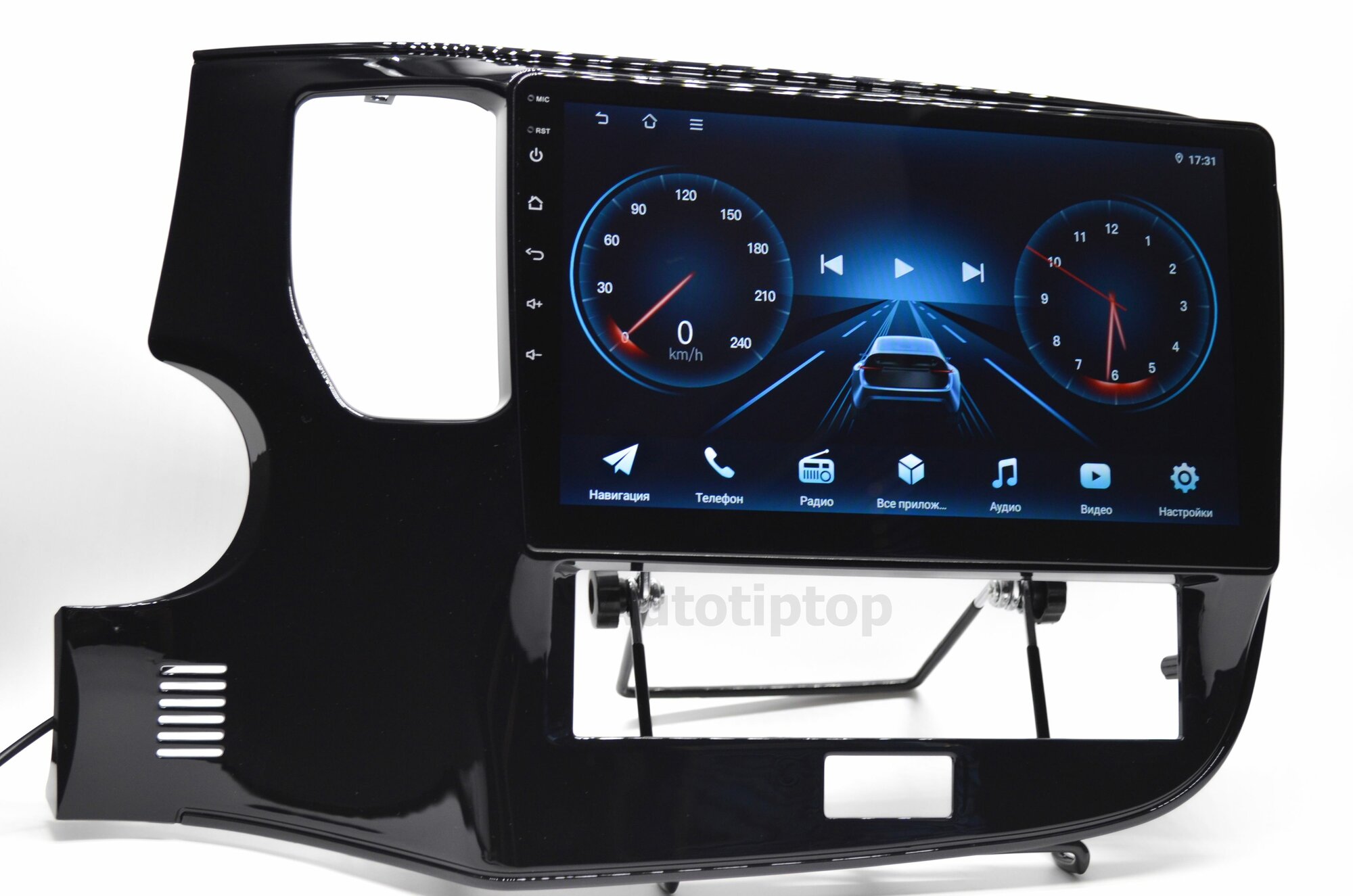 Магнитола для Mitsubishi Outlander (без поддержки рокфорда) 3 2012-2020 4/64ГБ, QLED, Carplay, автозвук DSP, GPS Навигация, 10 дюймов