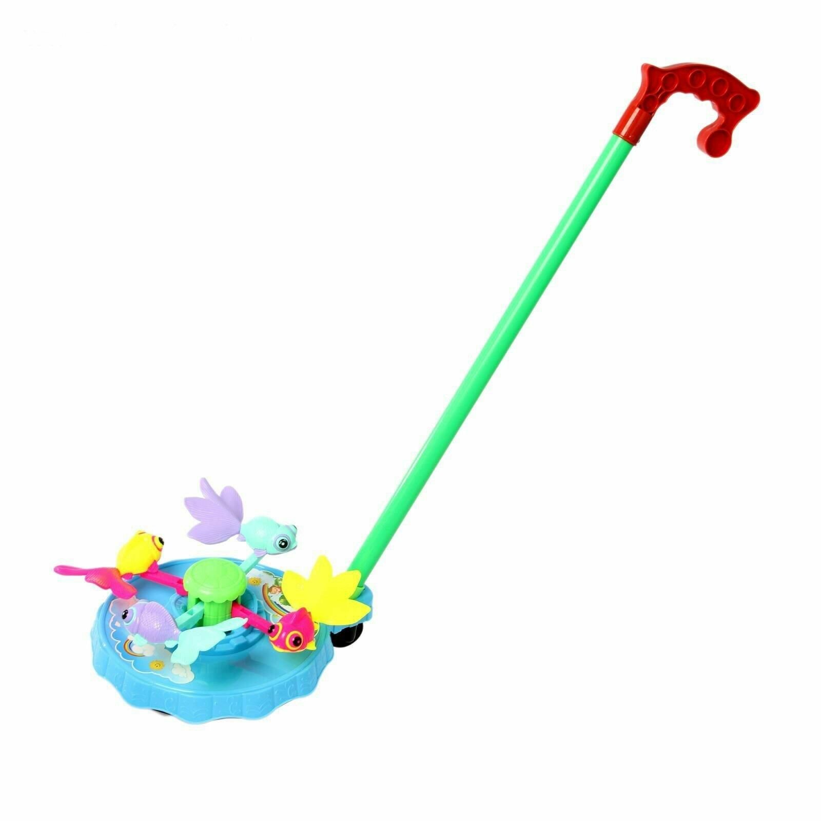 Каталка КНР "Дельфины", на палке, в пакете