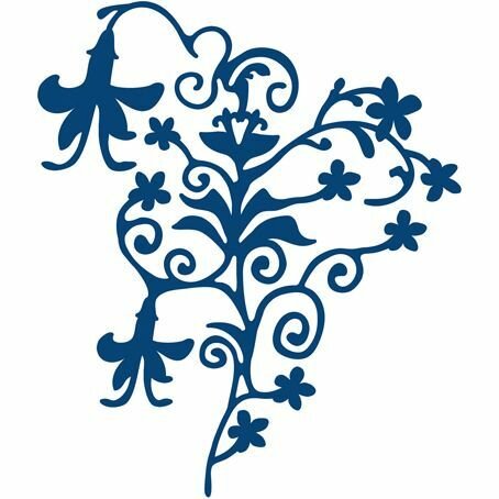 Нож фигурный Tattered Lace "Tattered Lace", Пышная фуксия, для вырубки