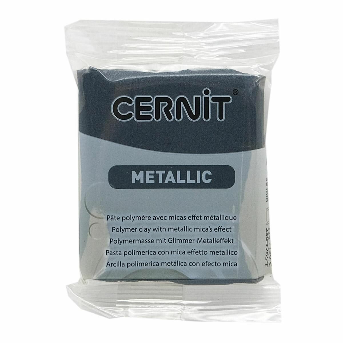 Пластика Cernit "Metallic", полимерная, запекаемая, цвет 169, Красный железняк, 56 г, CE0870056