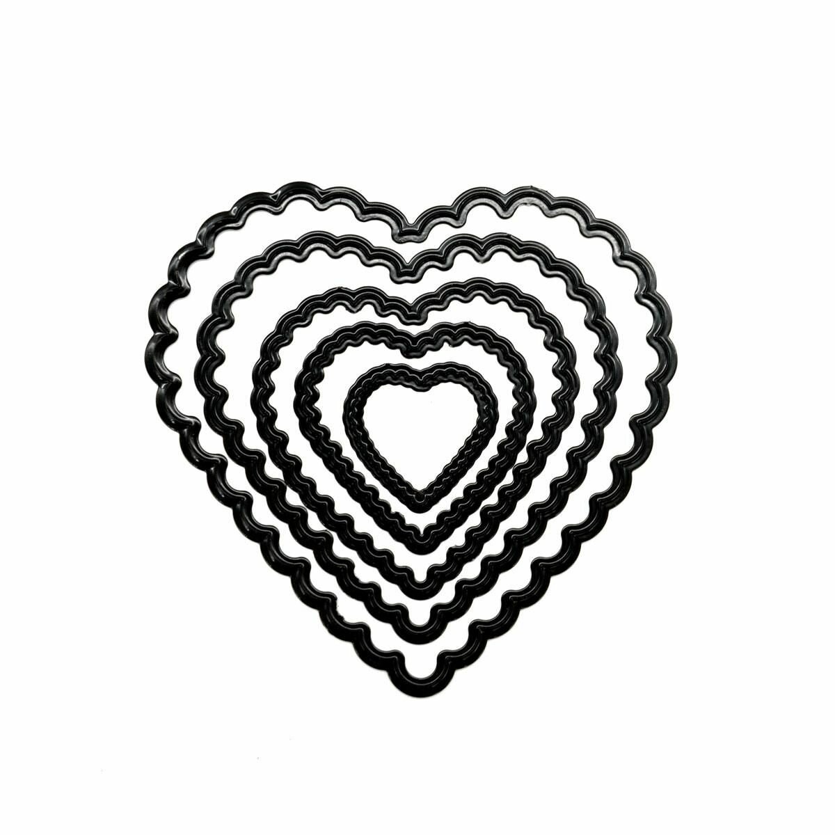 Форма для вырубки ScrapBerry's "Сердечки фигурные", 103х101 мм, SCB 20022832
