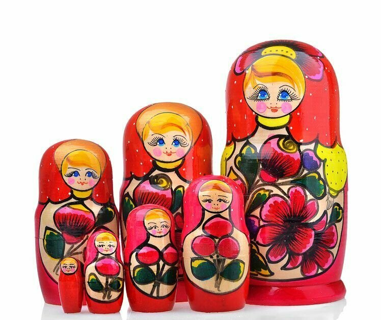 Матрешка RNToys 7 в 1 расписная (Д-115)