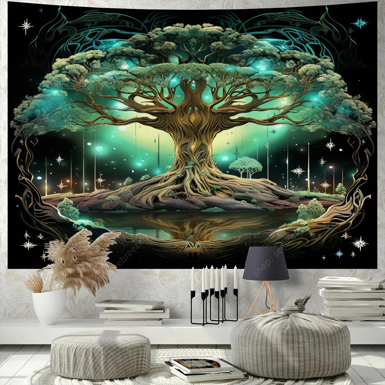 Психоделический гобелен «Древо жизни»